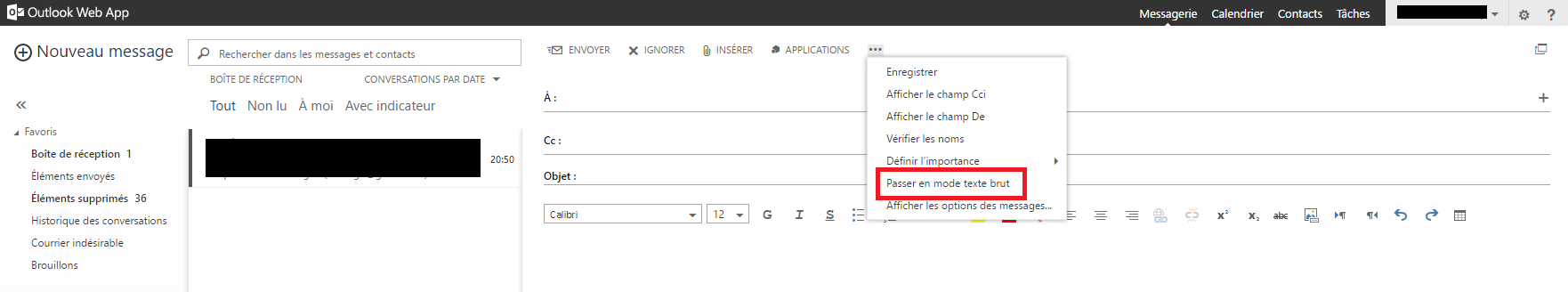 How to change the message default sending format which is in plain text ...